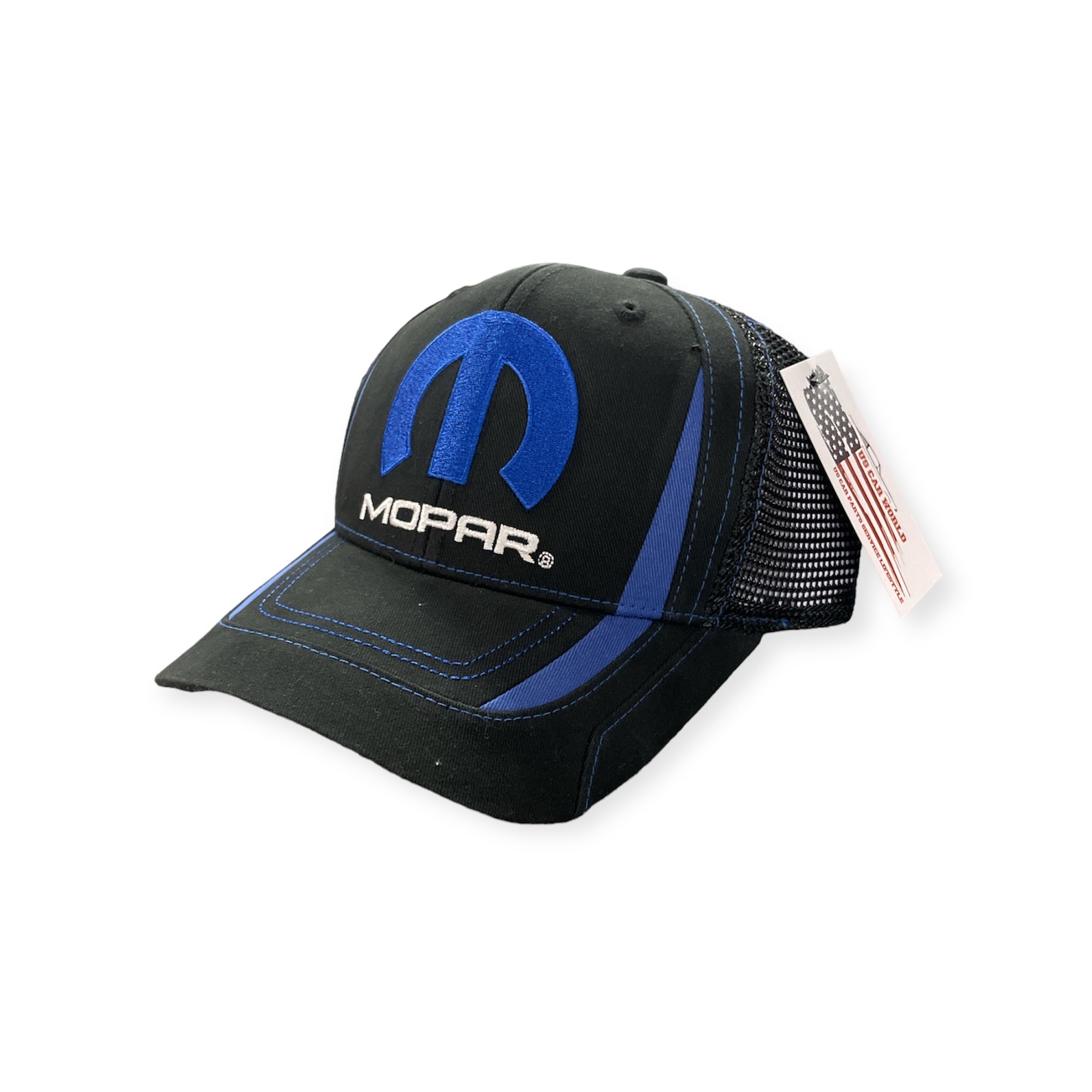 Mopar Basecap Mopar Logo Cap Two Tone Optik Schwarz/Blau – uscar-world