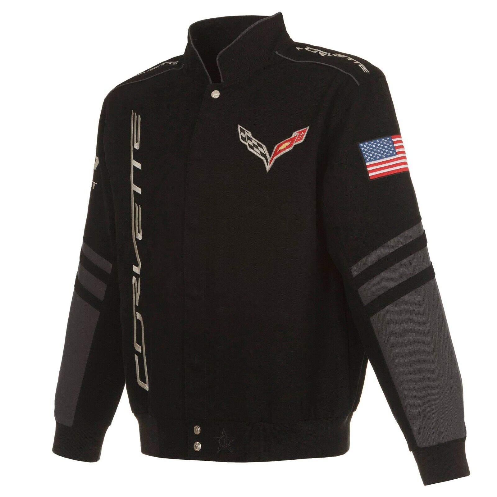 Corvette Jacke Bestickt mit Corvette Logo Schwarz – uscar-world