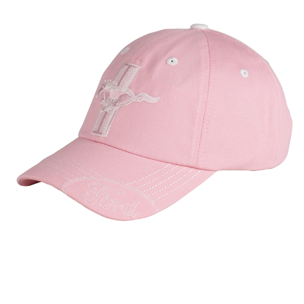 Ford Mustang Basecap Mustang Tribar Logo mit Ford Logo Pink – uscar-world